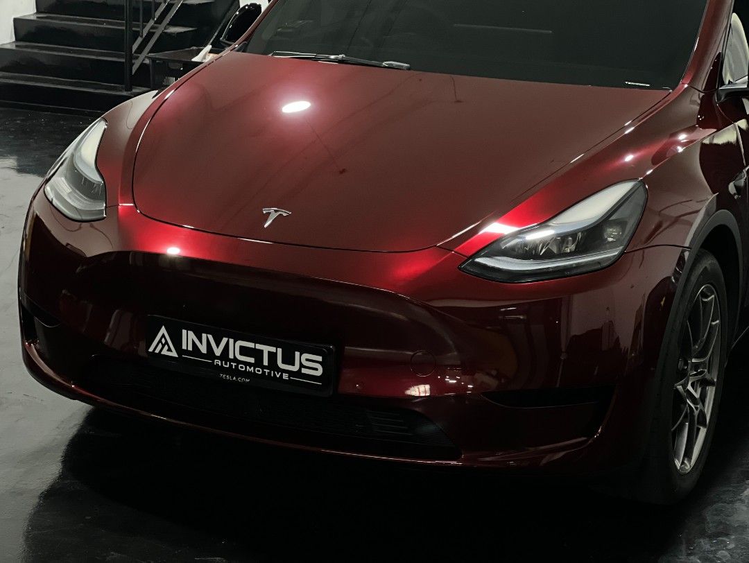 TESLA MODEL Y - FULL BODY WRAP | LIQUID METAL DRAGON BLOOD, Car ...