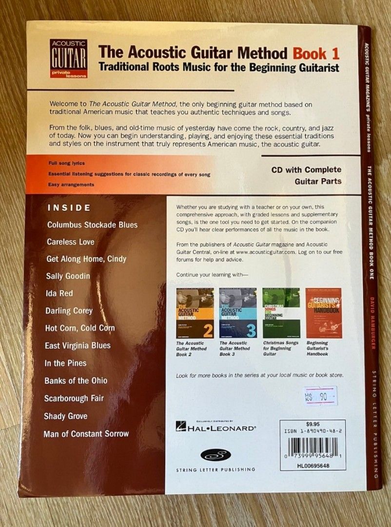 The Acoustic Guitar Method 1 David Hamburger, 興趣及遊戲, 音樂、樂器 & 配件, 音樂與媒體 ...