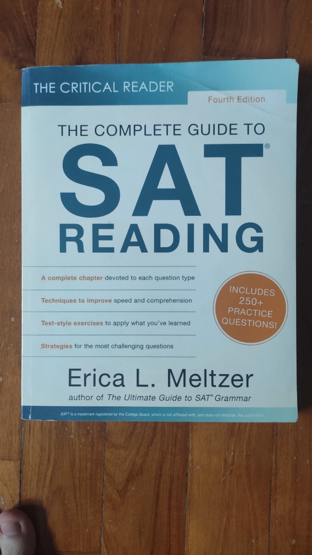 The Complete Guide to SAT Reading 4th Edition - Erica Meltzer, Hobbies ...
