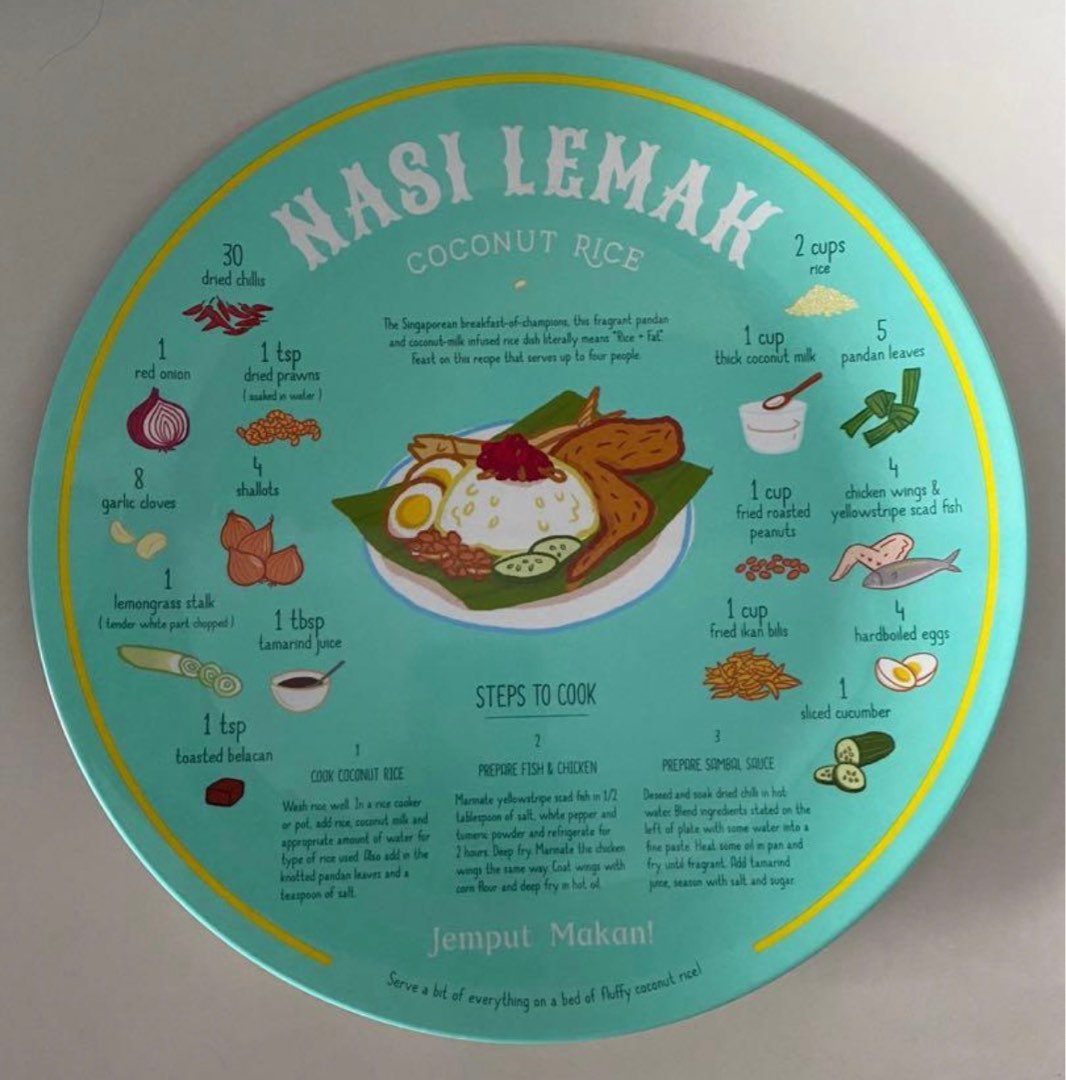 The Little Drom Store melamine plates, Furniture & Home Living ...