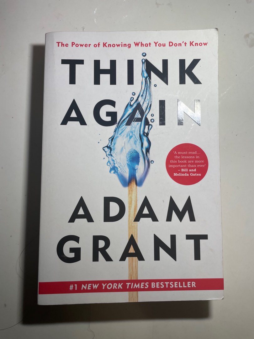 Think again book by Adam Grant, Hobbies & Toys, Books & Magazines ...