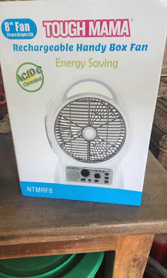 Tough Mama Rechargeable Box Fan, Furniture & Home Living, Lighting ...