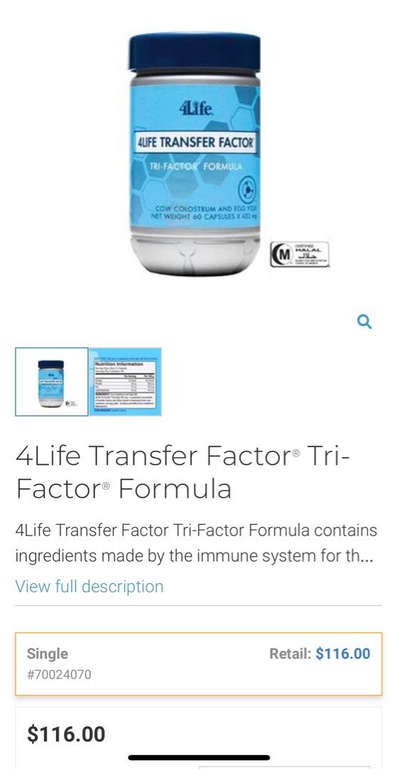 Transfer Factor, Health & Nutrition, Health Supplements, Vitamins ...