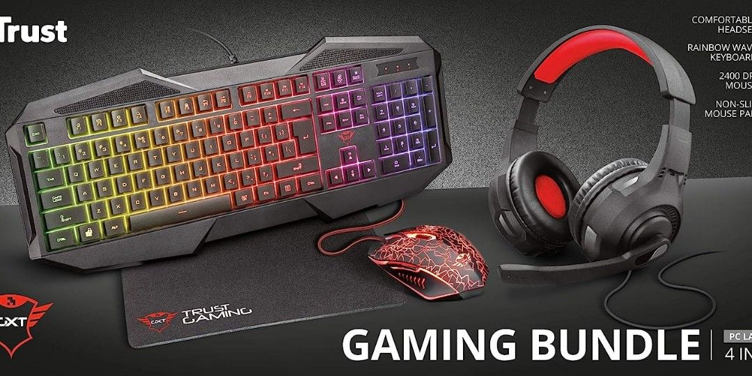 Trust Gaming GXT 1180RW 4-in-1 Gaming Pack, Computers & Tech, Parts ...