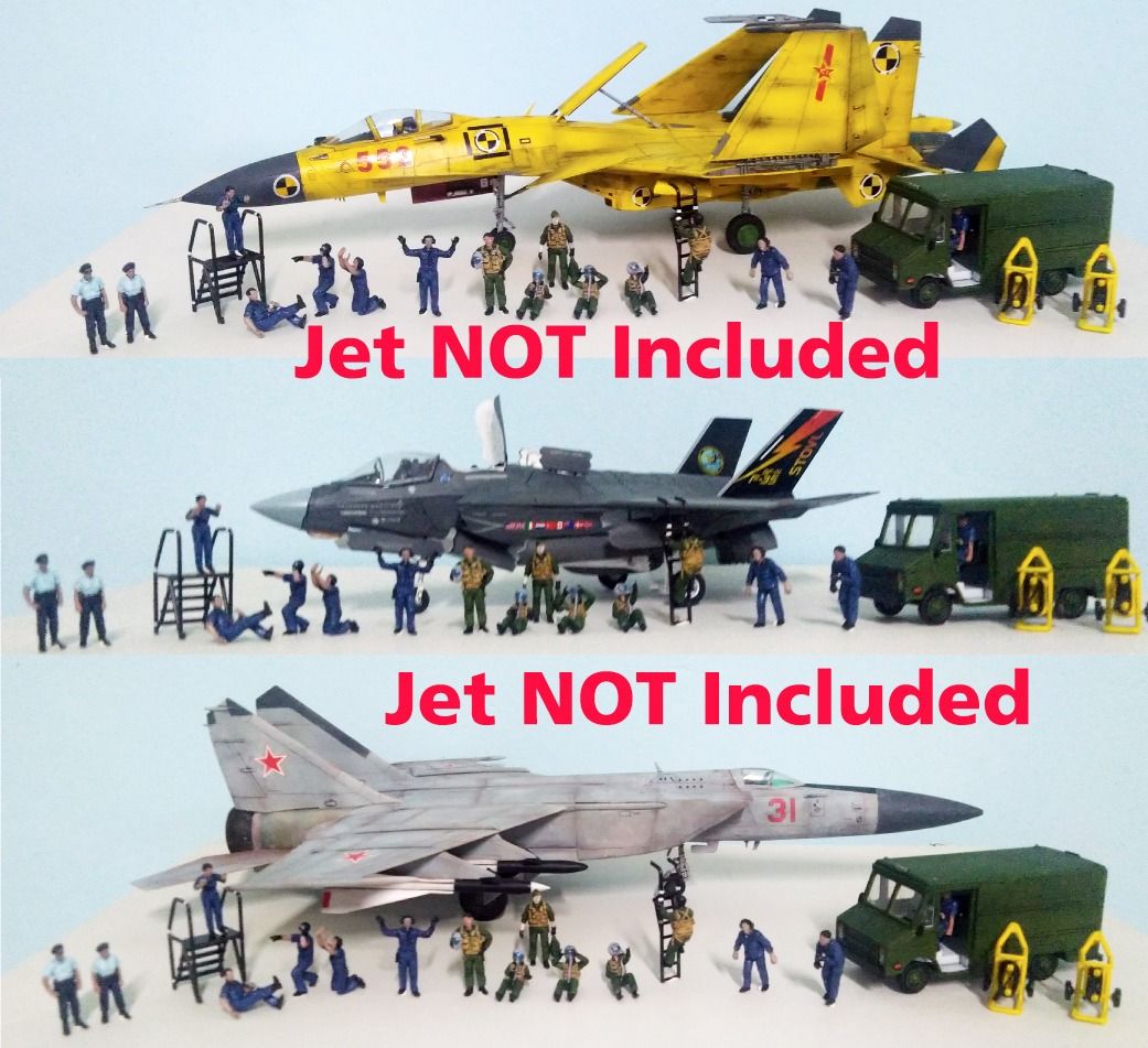 TUDM RMAF 1/72 Pilot ground crew tentera udara, Hobbies & Toys, Toys ...