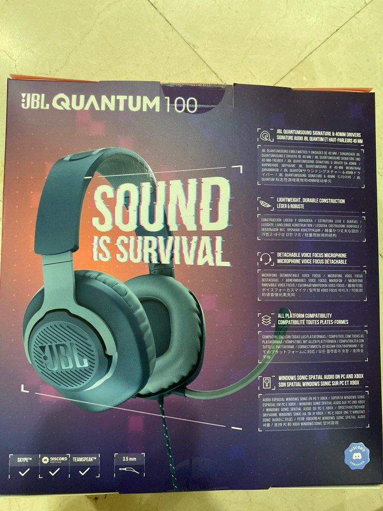 UBL Quantum 100 headset, Audio, Headphones & Headsets on Carousell