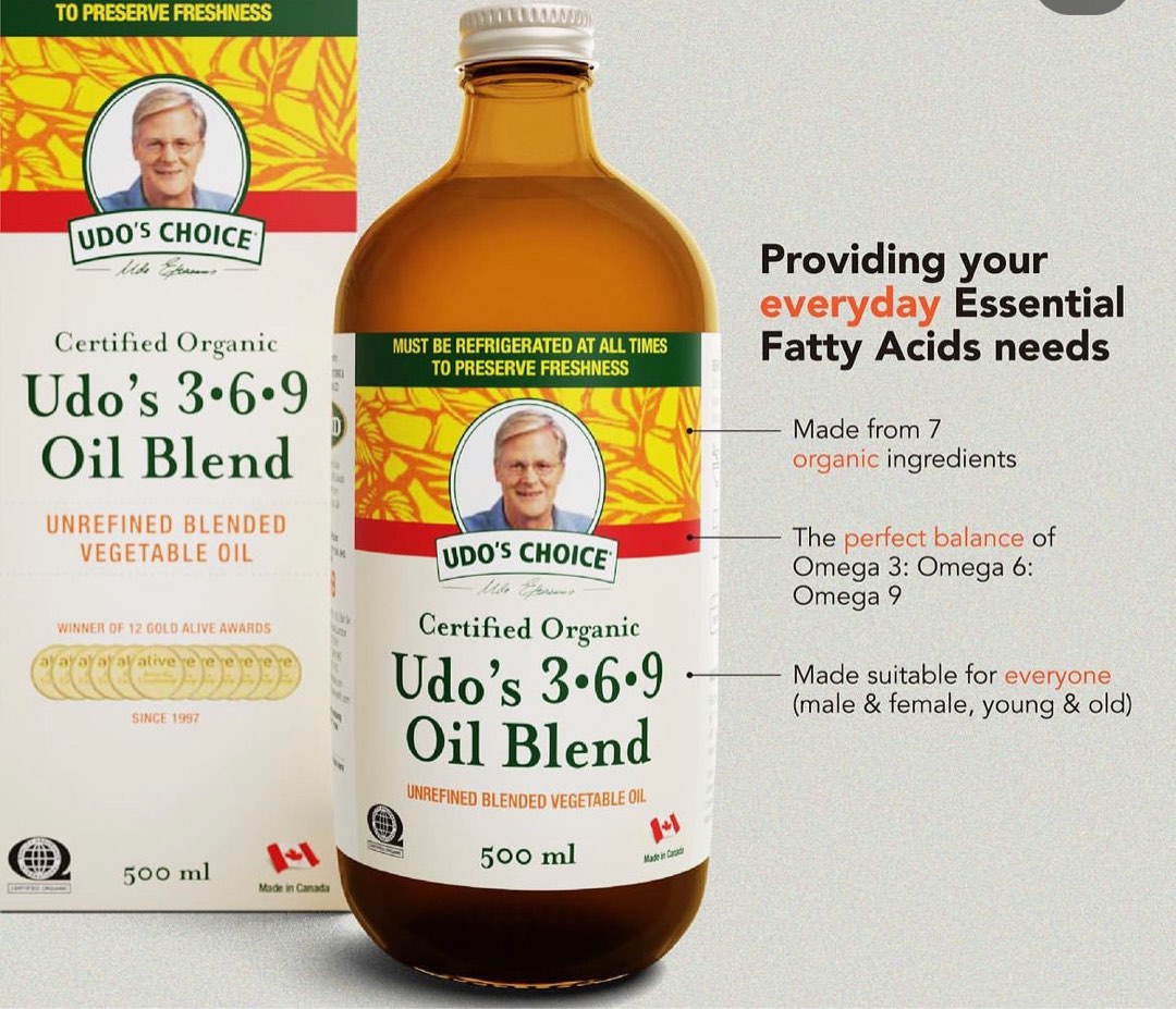 Udo oil 500ml (omega 3,6,9) exp 3/2025, Health & Nutrition, Health ...