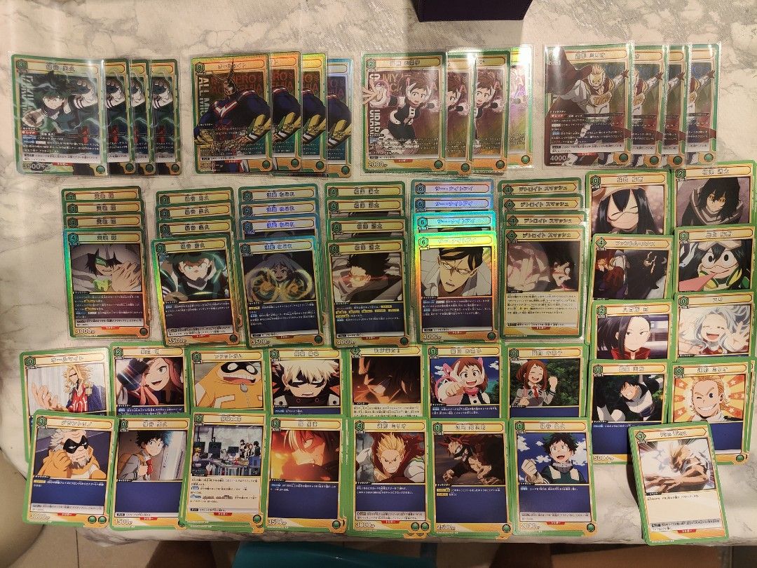 Union Arena MHA My Hero Academia, Full CURSR Green Playset., Hobbies ...