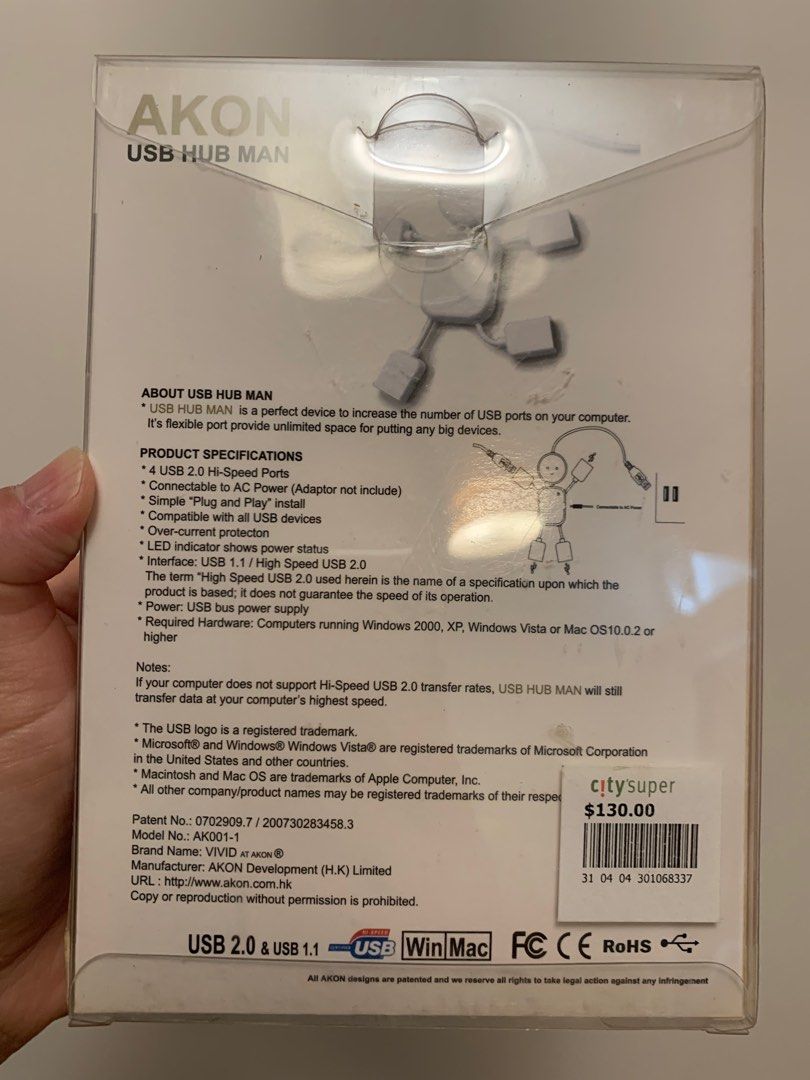 全新USB hub man (1開4）, 電腦＆科技, 電腦周邊及配件, 其他 - Carousell