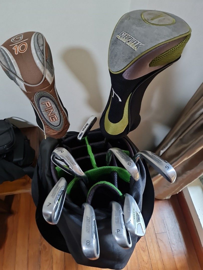 Full golf set (7 irons, driver, 3 wood) from Shark, Sports Equipment ...