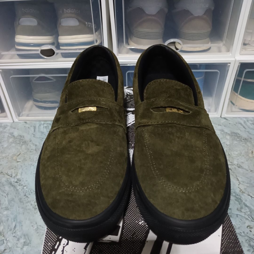 Vans Style 53 Beatrice Domond Penny Loafers Olive, Men's Fashion ...