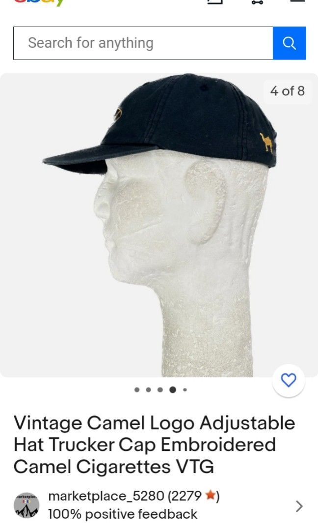 Vintage 90s camel cigarettes hat, Men's Fashion, Watches & Accessories ...