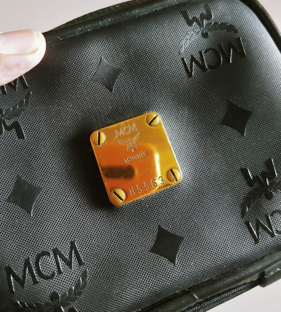 Vintage MCM micro sling Rare Riri swiss m6 under zipper 100% original ...