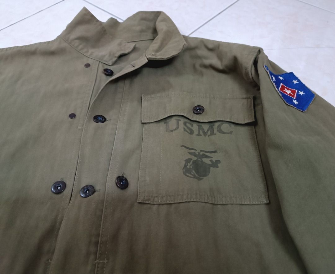 WW2 USMC P-44 HBT Repro, Men's Fashion, Coats, Jackets and Outerwear on ...