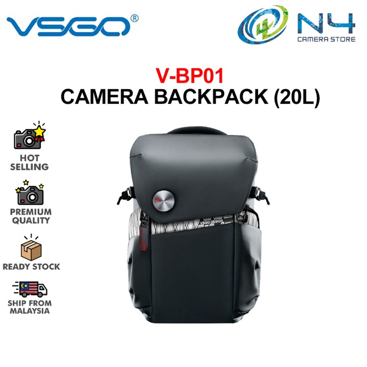 VSGO V-BP01 CAMERA BACKPACK (20L) Camera Backpack Photography Camera Bag Camera Backpack Canon ...