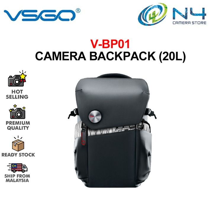 VSGO V-BP01 CAMERA BACKPACK (20L) Camera Backpack Photography Camera Bag Camera Backpack Canon ...
