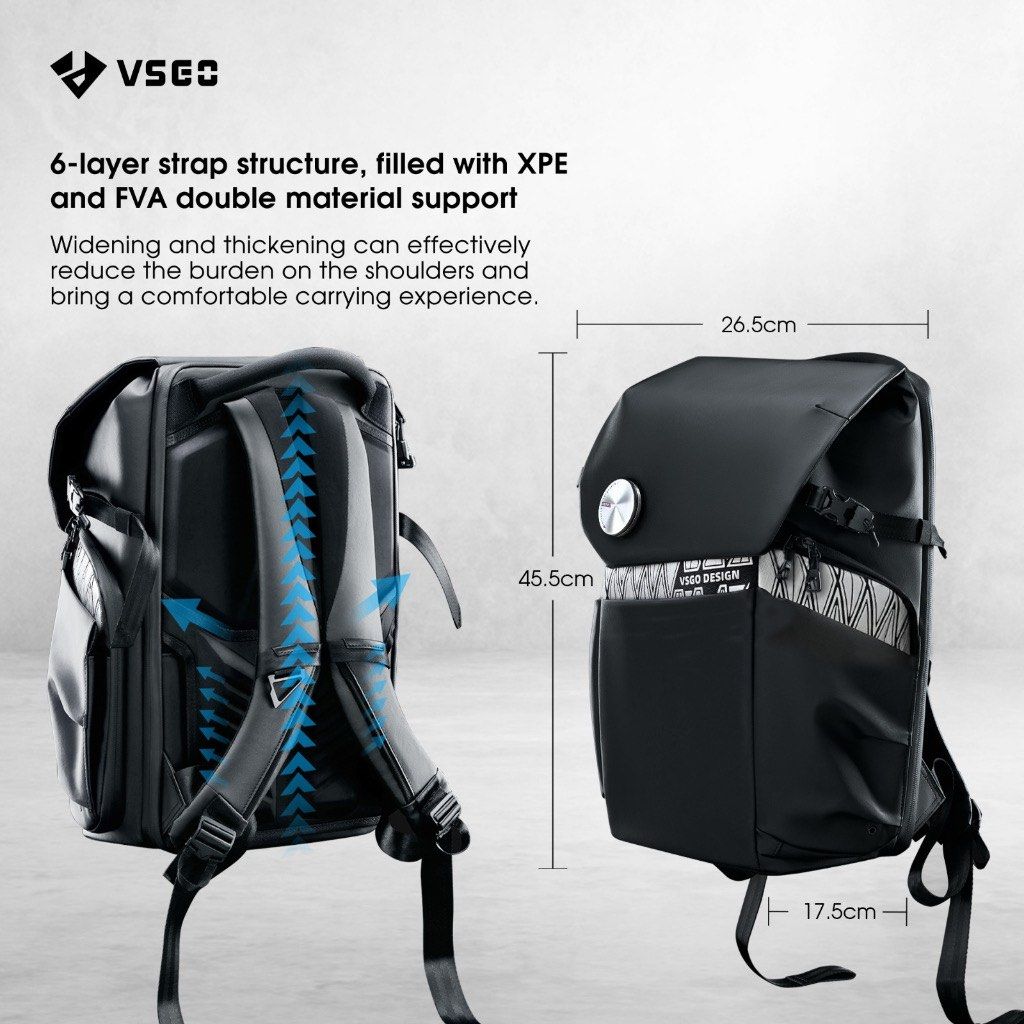 VSGO V-BP01 CAMERA BACKPACK (20L) Camera Backpack Photography Camera Bag Camera Backpack Canon ...