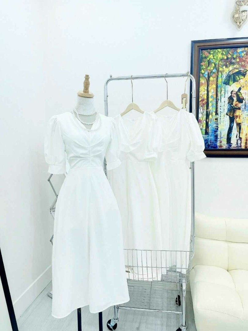 White Dresses for Graduation,Prenup, Civil Wedding, Baptismal, or ...