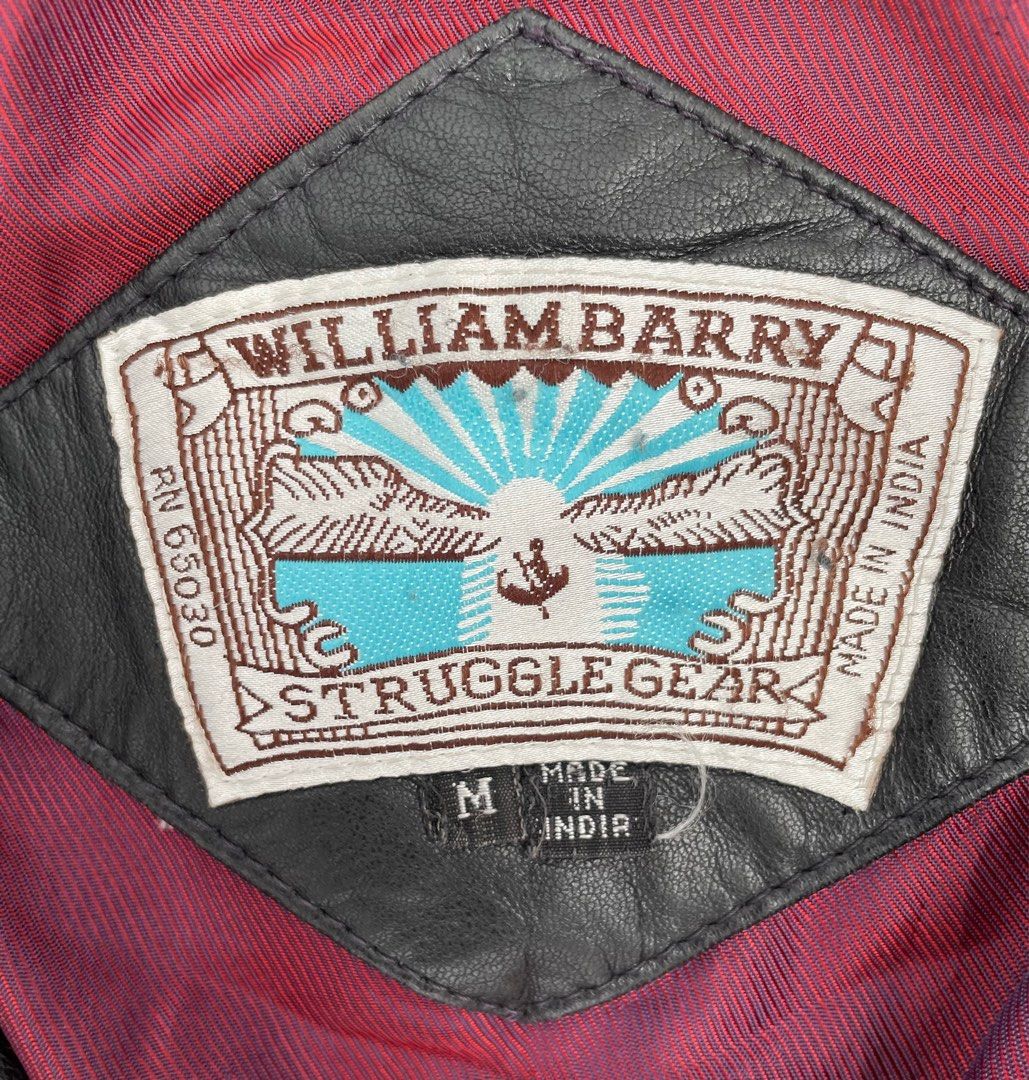 William Barry Leather Jacket, Men's Fashion, Coats, Jackets and ...
