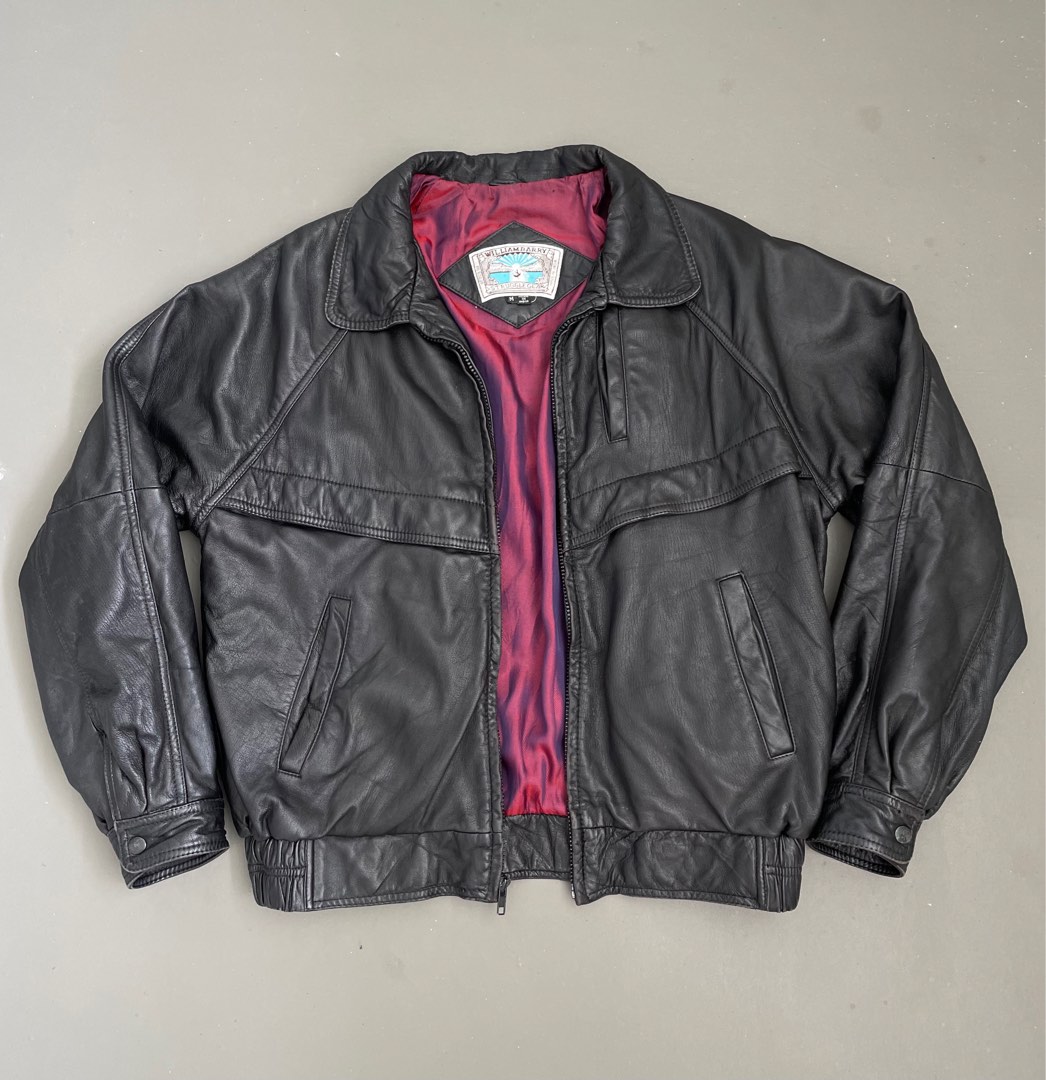 William Barry Leather Jacket, Men's Fashion, Coats, Jackets and ...