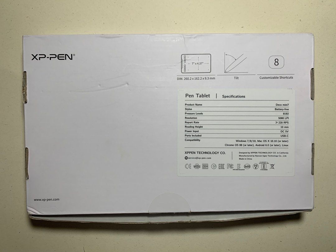 XP-Pen Deco mini 7 Pen Tablet, Computers & Tech, Parts & Accessories, Other Accessories on Carousell