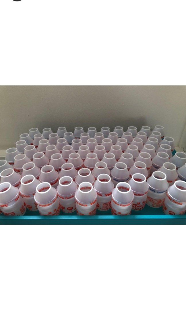 Yakult bottles- Qty: 50, Hobbies & Toys, Stationery & Craft, Craft ...