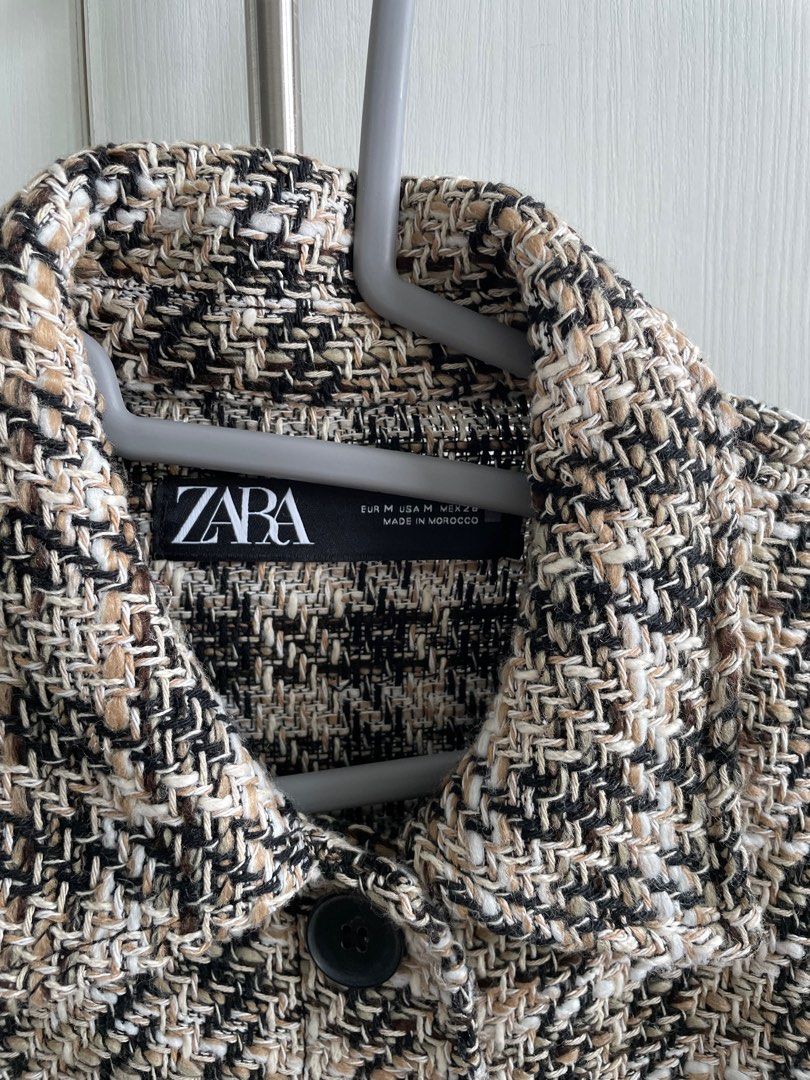Zara tweed jacket on Carousell