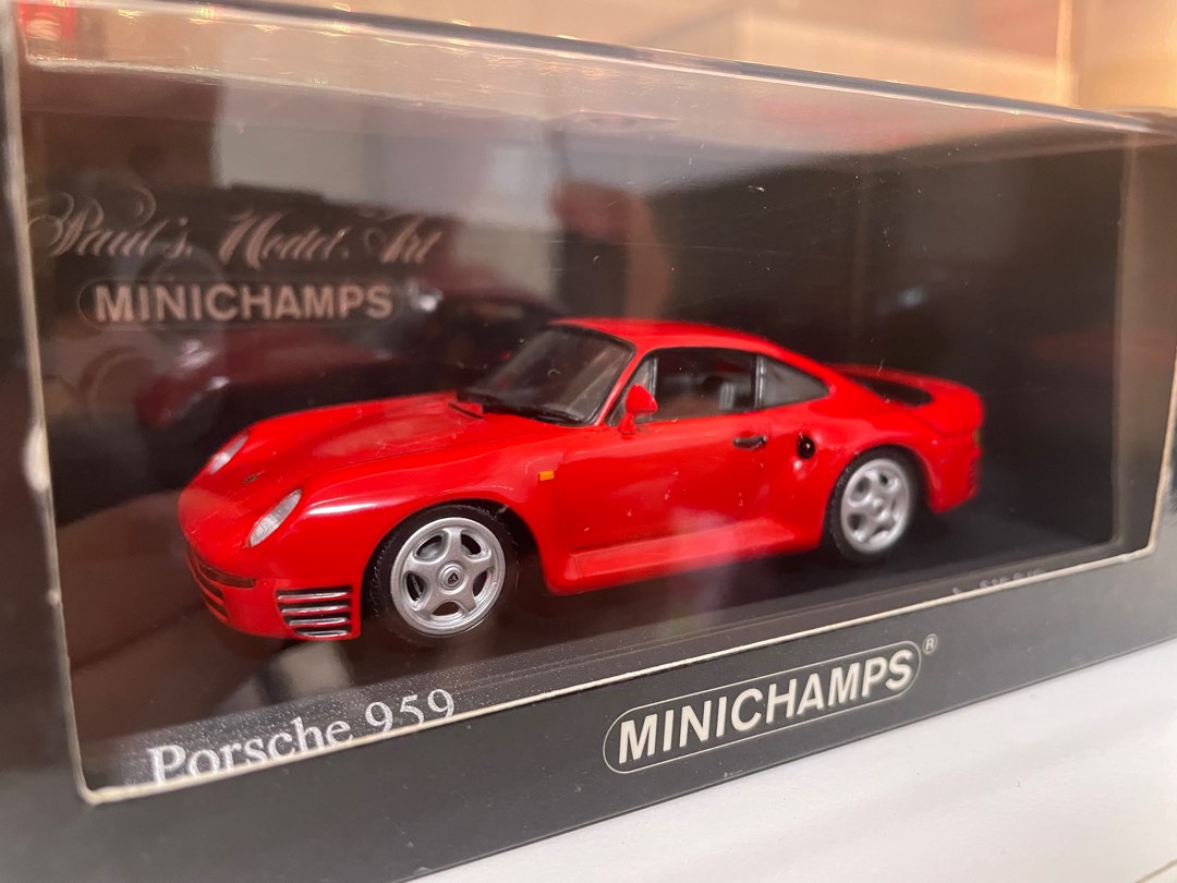 1:43 Minichamps Porsche 959 Red, Hobbies & Toys, Toys & Games on Carousell