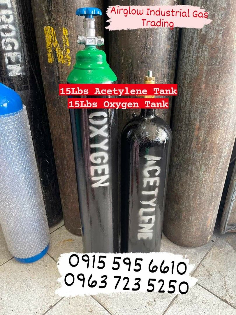 15Lbs Oxygen/15Lbs Acetylene Tank w/ Content on Carousell