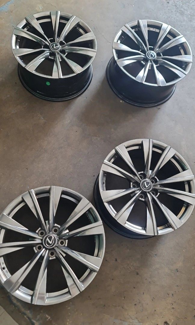 19" Lexus F Sport Forged Rims, Car Accessories, Tyres & Rims on Carousell