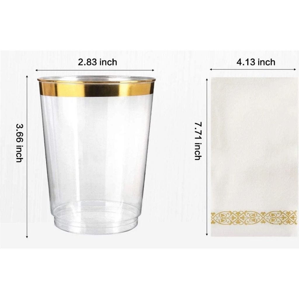 25 Pax Disposable Partyware Dinnerware Set, Hobbies & Toys, Stationery ...