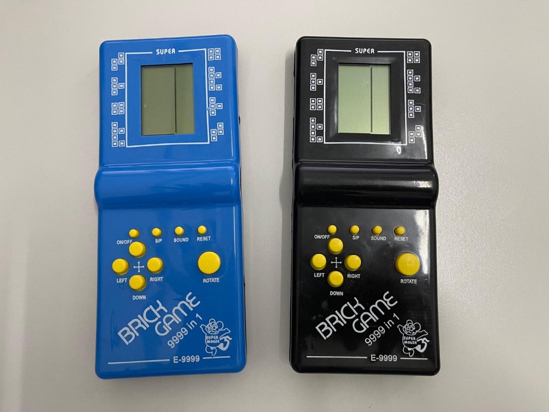 2 Mini Portable LCD 9999 in 1 Fun Retro Classic Brick Tetris Arcade ...
