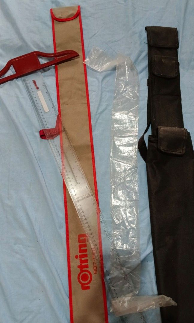 36" Rotring Tsquare Acrylic FREE BAG with cannister holder on Carousell