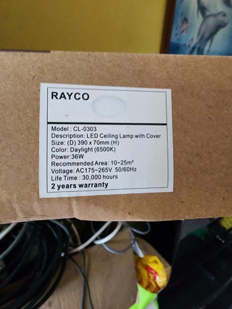 36W LED Ceiling Light, Furniture & Home Living, Lighting & Fans ...