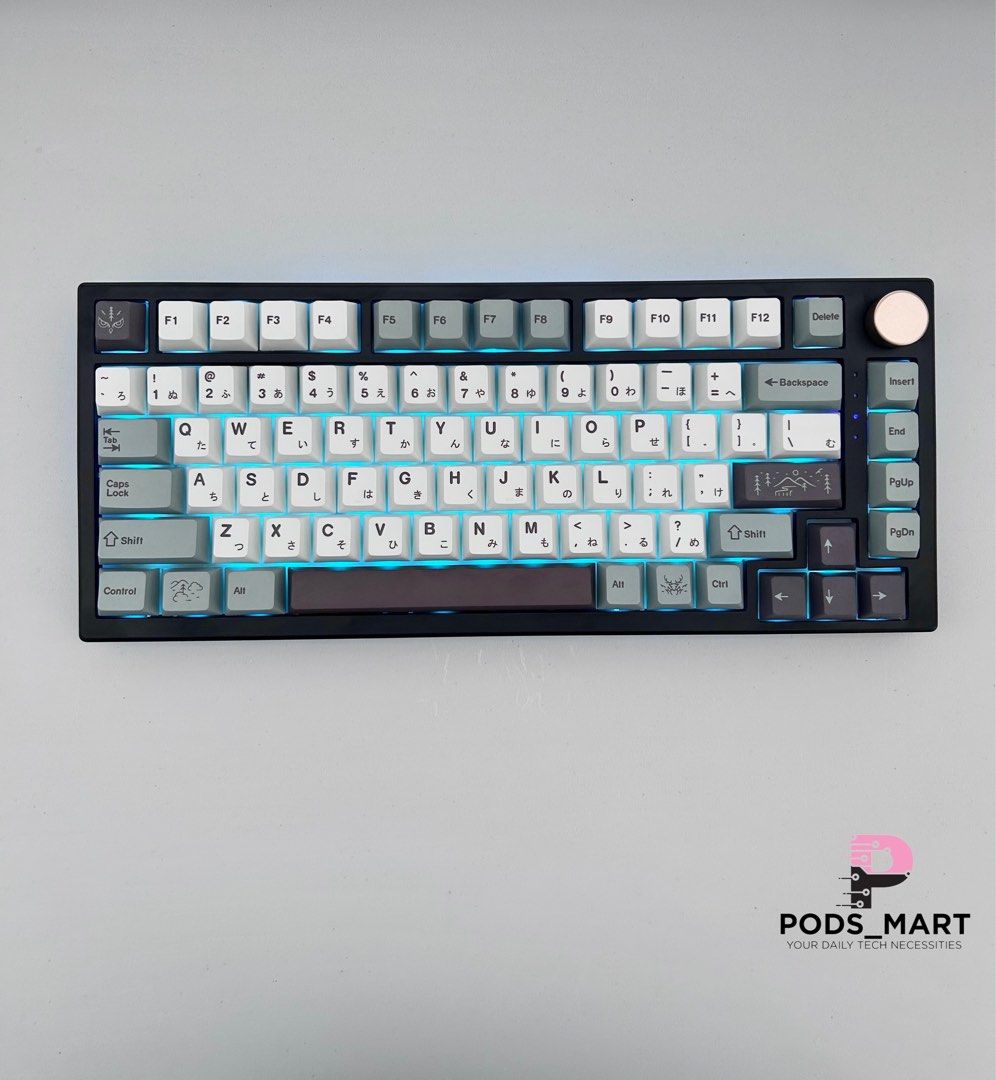 75% Custom Mechanical Keyboard (Fog Keycaps), Computers & Tech, Parts & Accessories, Computer ...
