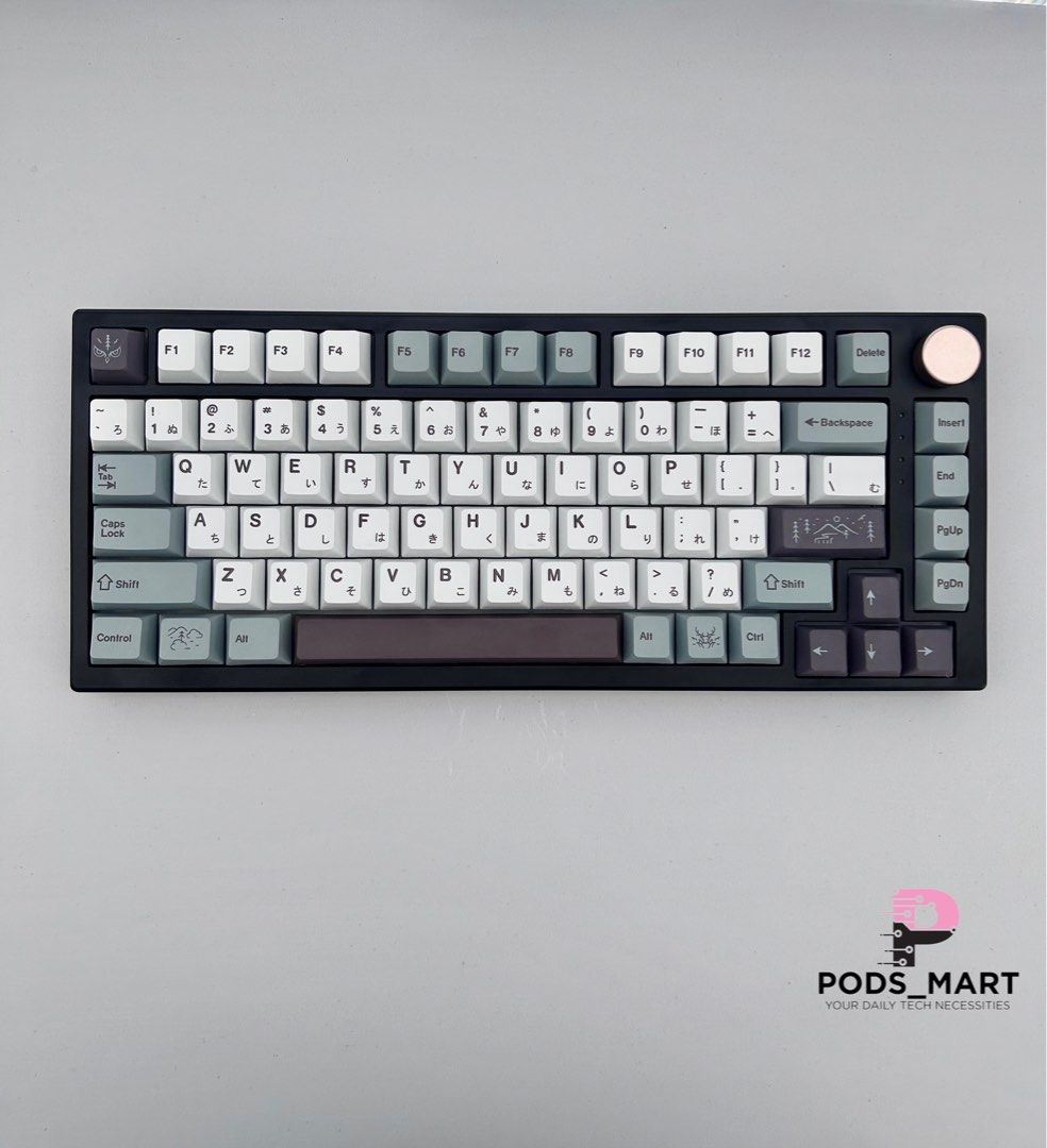 75% Custom Mechanical Keyboard (Fog Keycaps), Computers & Tech, Parts & Accessories, Computer ...