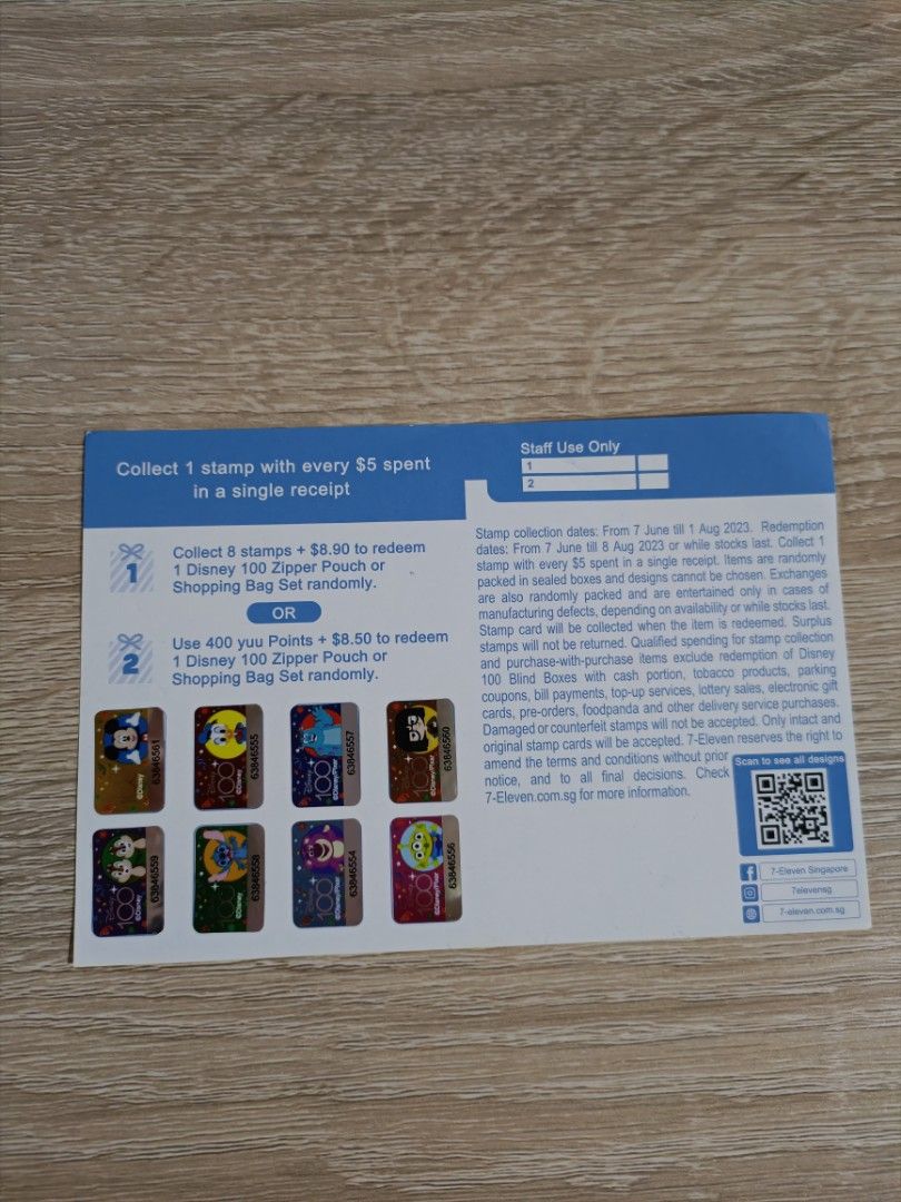 7 eleven disney 100 stickers, Hobbies & Toys, Memorabilia ...