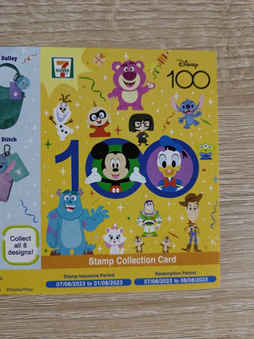 7 eleven disney 100 stickers, Hobbies & Toys, Memorabilia ...