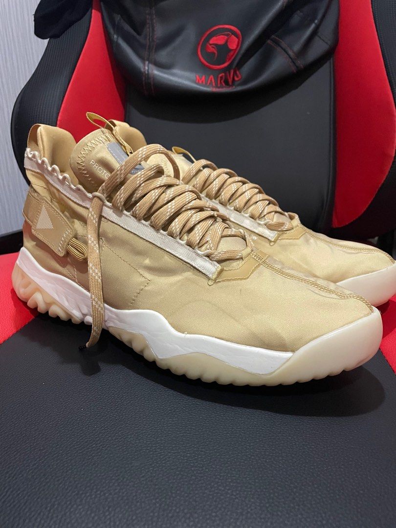 AIR JORDAN PROTO REACT (GOLD), Men's Fashion, Footwear, Sneakers on ...