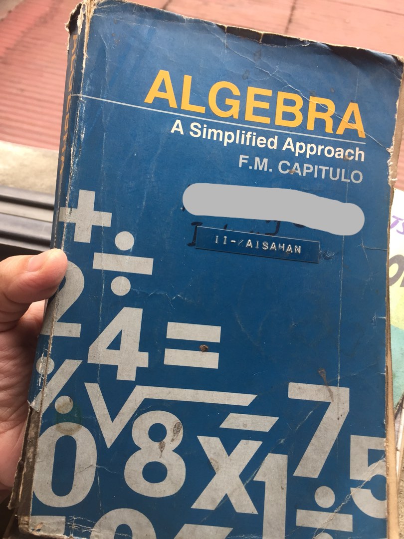 Algebra Math book on Carousell