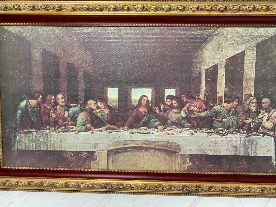 Antique Last supper painting, Furniture & Home Living, Home Decor ...