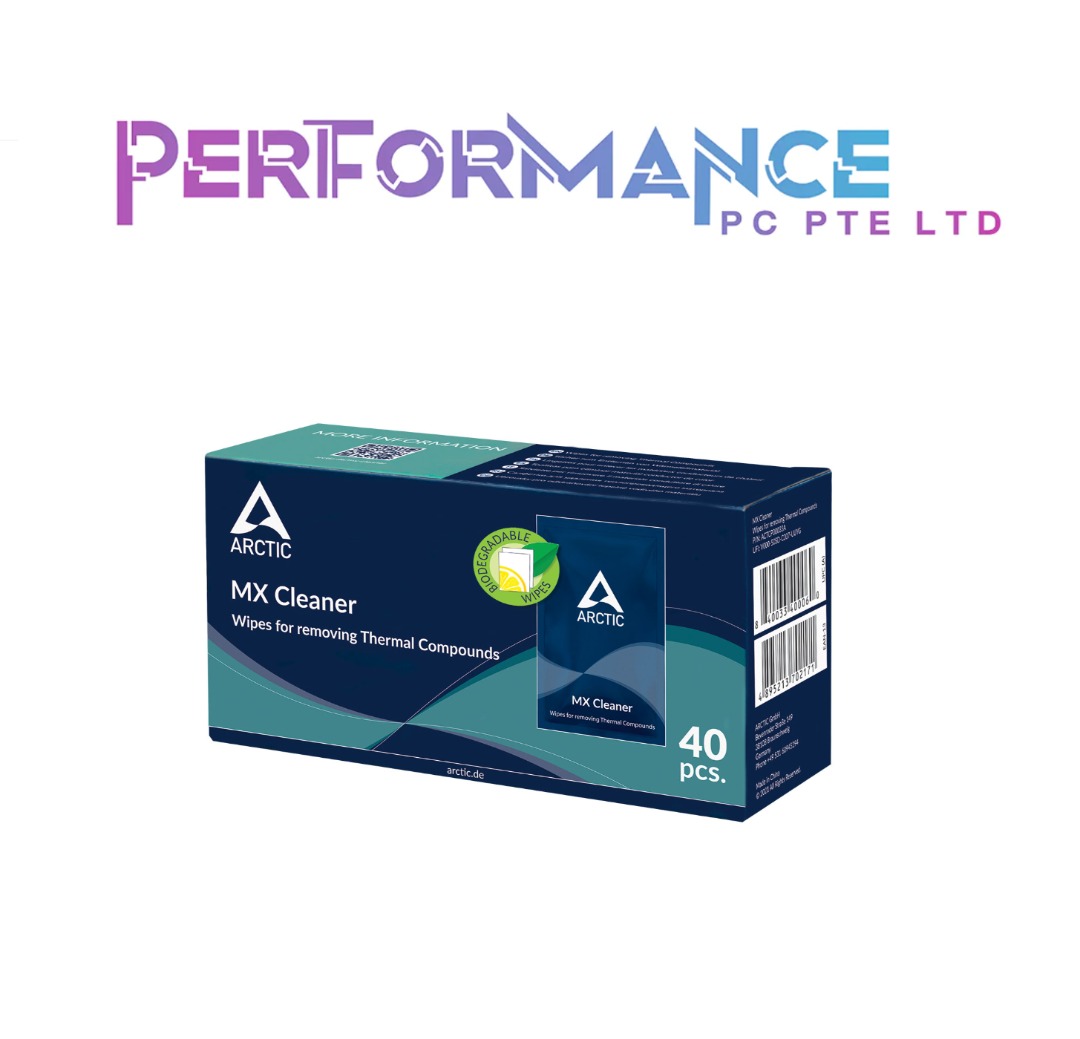 ARCTIC MX Cleaner Wipe (Box of 40) (WARRANTY 6 YEARS APPLIED ...