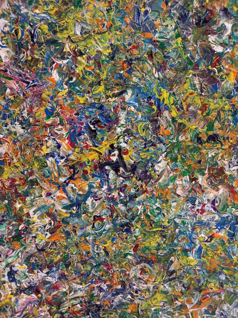 Artist Tan Chong Bin Abstract Acrylic Painting 新加坡画家陳种明作品, Hobbies ...