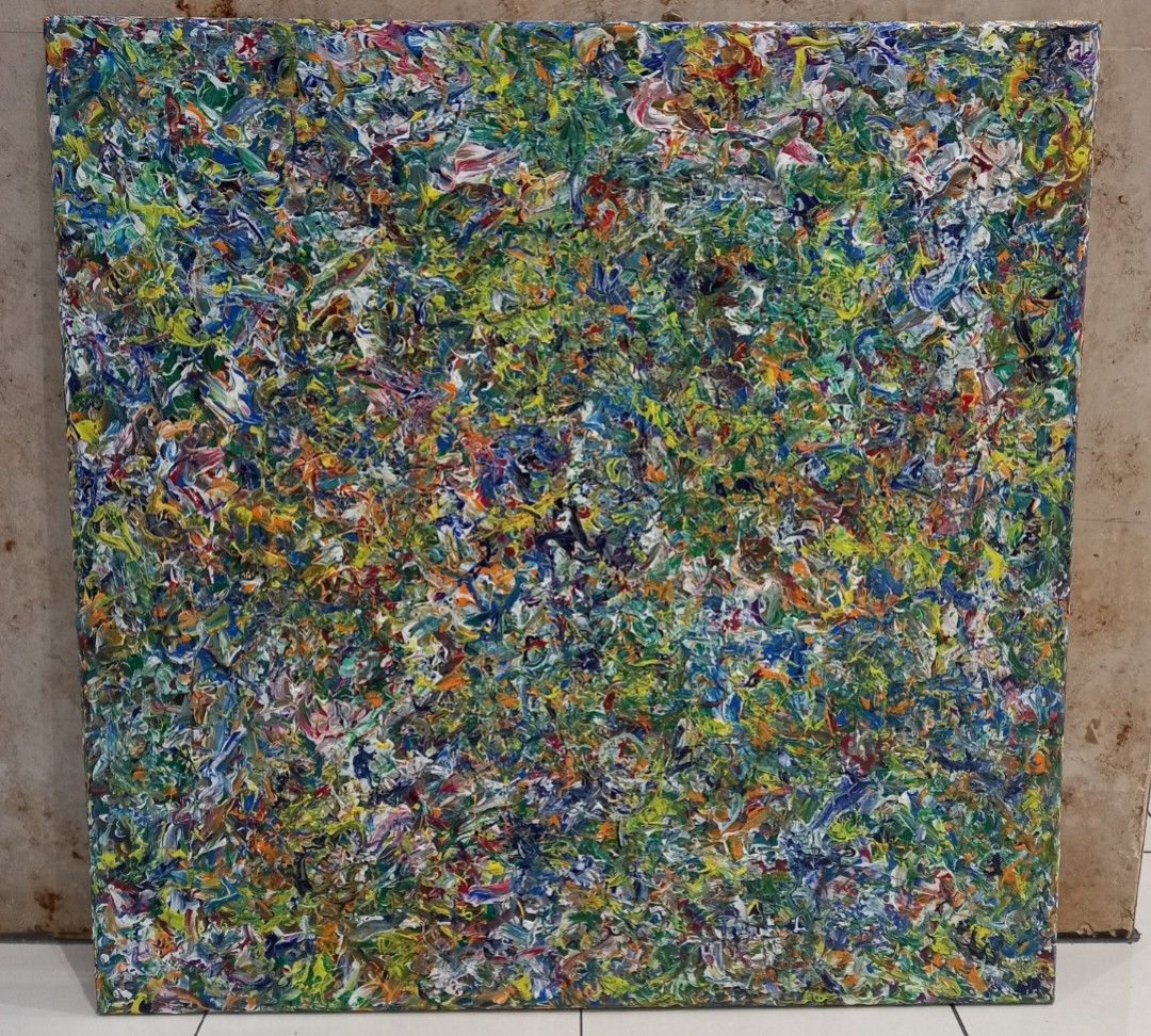 Artist Tan Chong Bin Abstract Acrylic Painting 新加坡画家陳种明作品, Hobbies ...