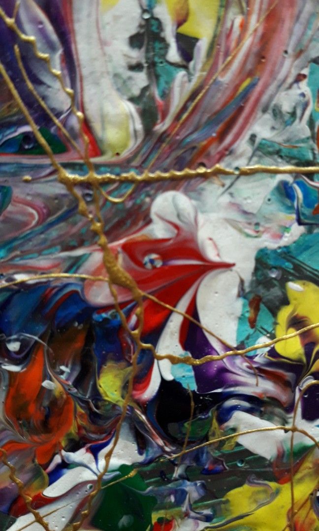Artist Tan Chong Bin Abstract Acrylic Painting 新加坡画家陳种明作品, Hobbies ...