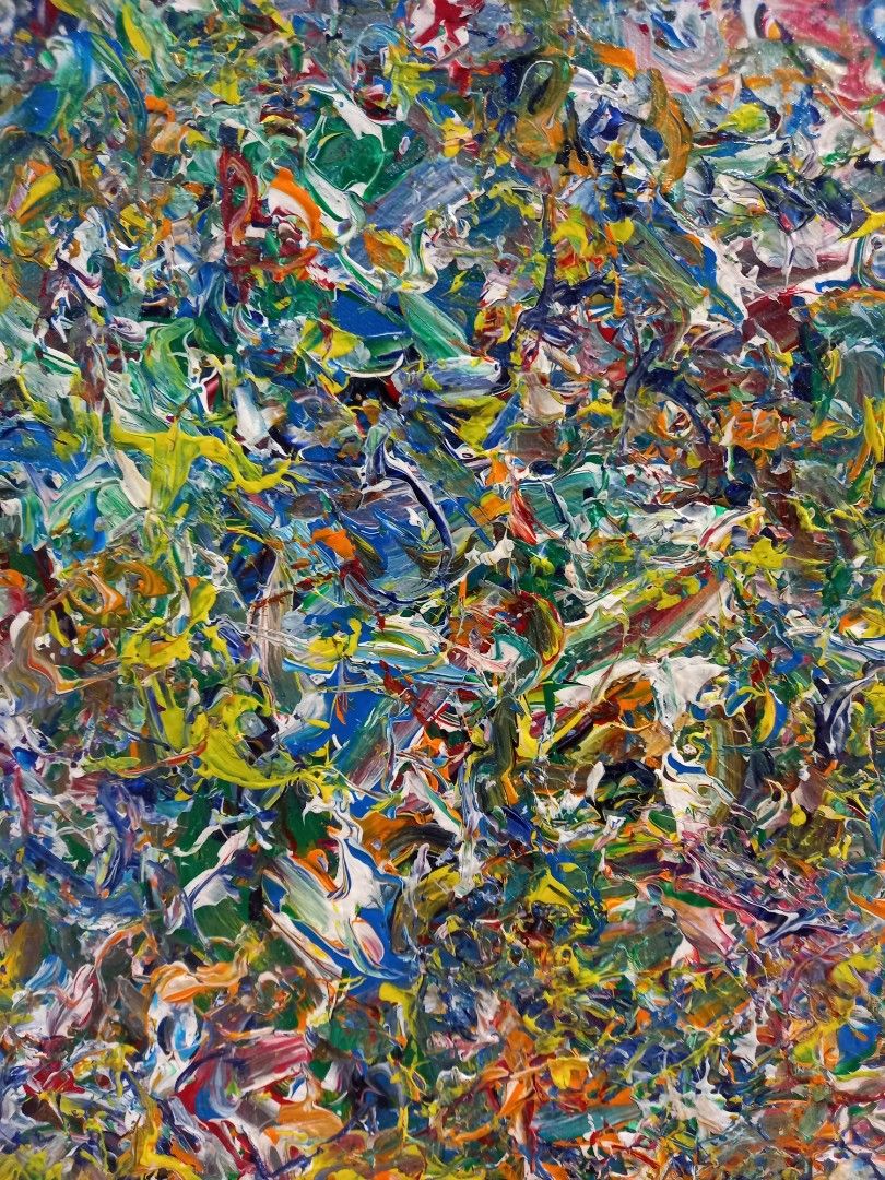 Artist Tan Chong Bin Abstract Acrylic Painting 新加坡画家陳种明作品, Hobbies ...