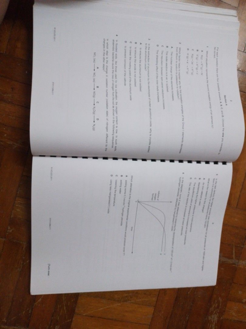 AS CHEMISTRY 9701 PAPER 1 PAST YEAR QUESTIONS a level, Hobbies & Toys ...