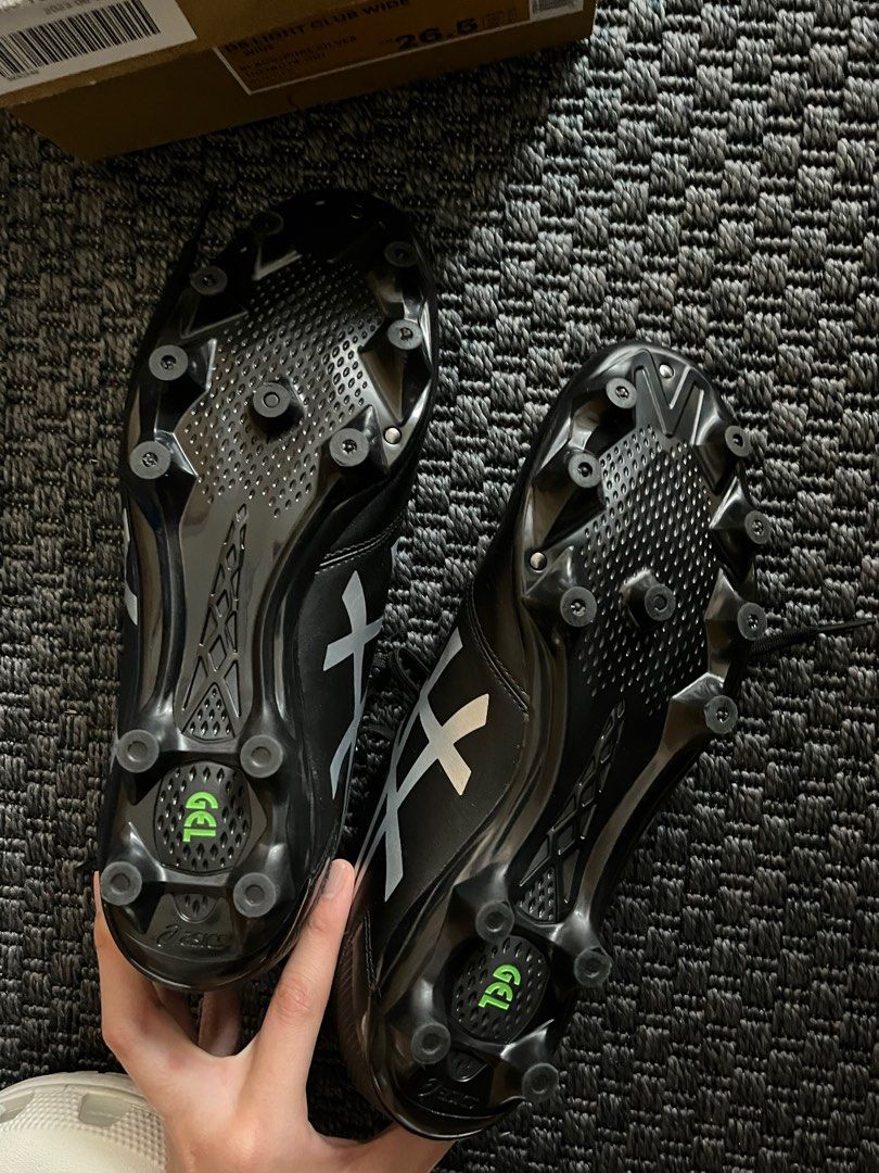 ASICS DS lightclub wide Black Cleats / Football / Frisbee Cleats ...