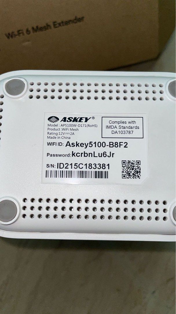Askey wifi mesh Ap5100w, Computers & Tech, Parts & Accessories ...