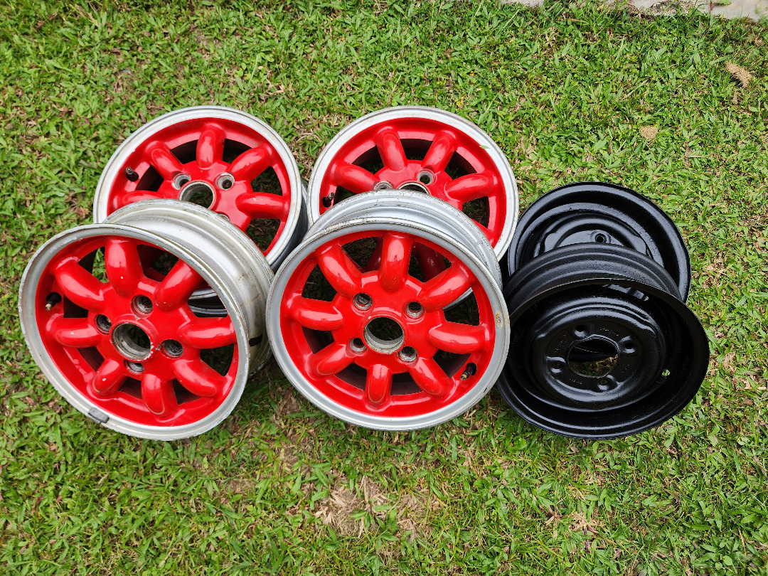 Austin Morris Classic Mini Cooper Minilite Sport Rims & steel rims ...
